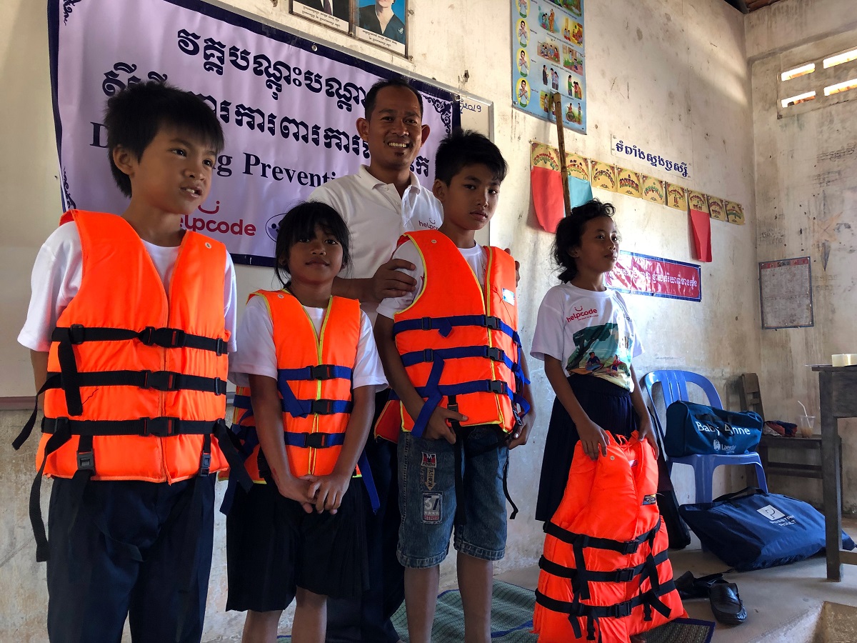 Lifesaving Drowning Prevention Partnership with SWIM Cambodia renewed - helpcode
